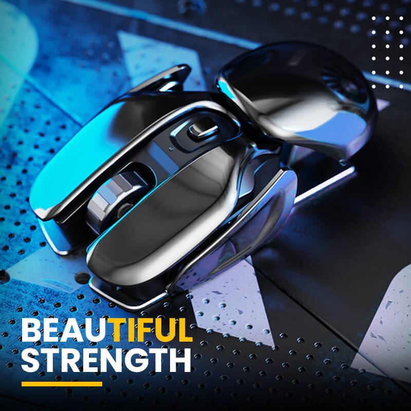 Wireless Ergonomics Metal Mouse – goninetok